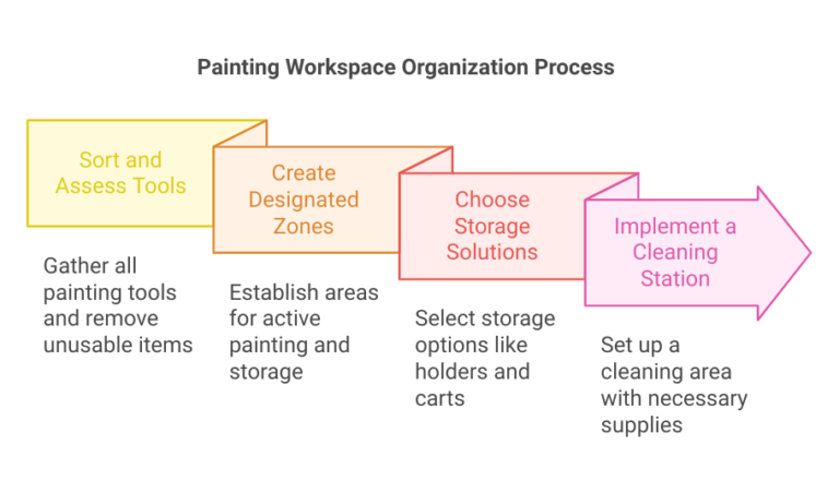 How To Organize Your Painting Tools: A Step-by-Step Guide