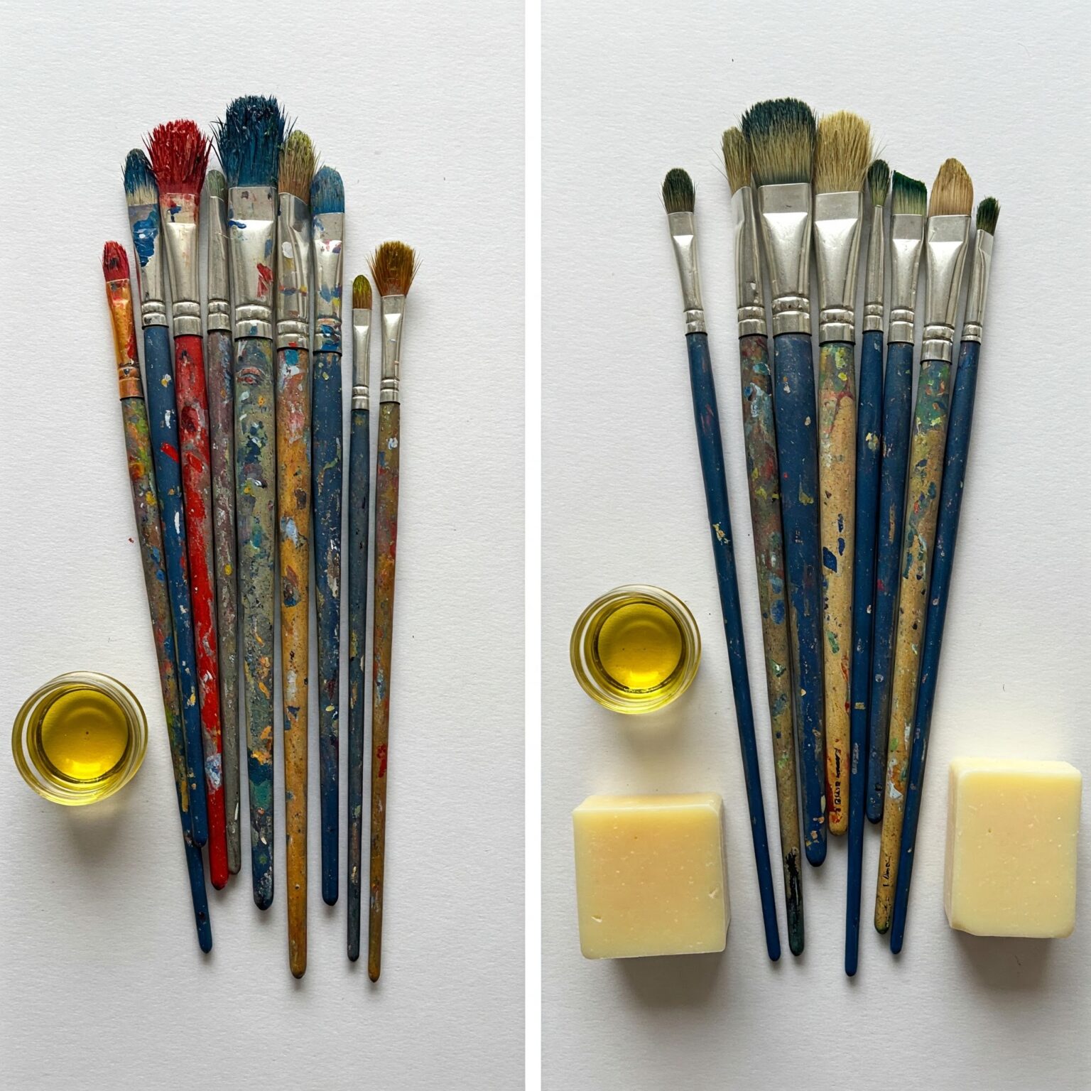 How To Clean Oil Paint Brushes Naturally: Eco-Friendly Methods For ...