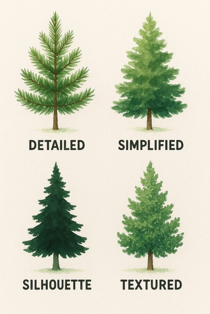 How To Paint Trees In Watercolor: Simple Steps