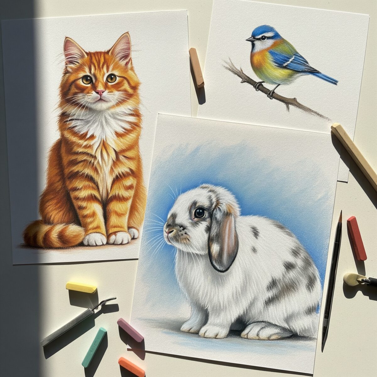 Easy Animal Drawings: Perfect Subjects For Your First Pastels Project