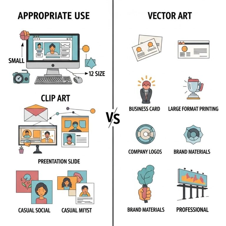 Clip Art Vs Vector Art - What Is The Difference? Explained Simply