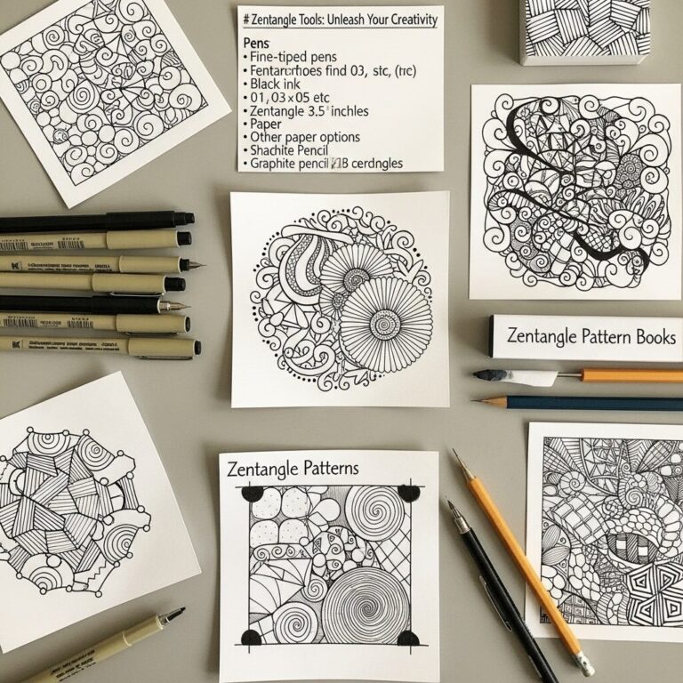 The Art Of Zentangle: Finding Focus & Mindfulness While Drawing